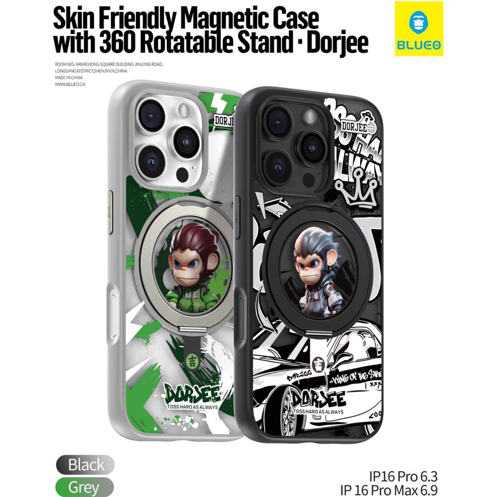 خرید قاب بلو استند شونده با چرخش 360 درجه با مگ سیف Blueo Skin Friendly ...