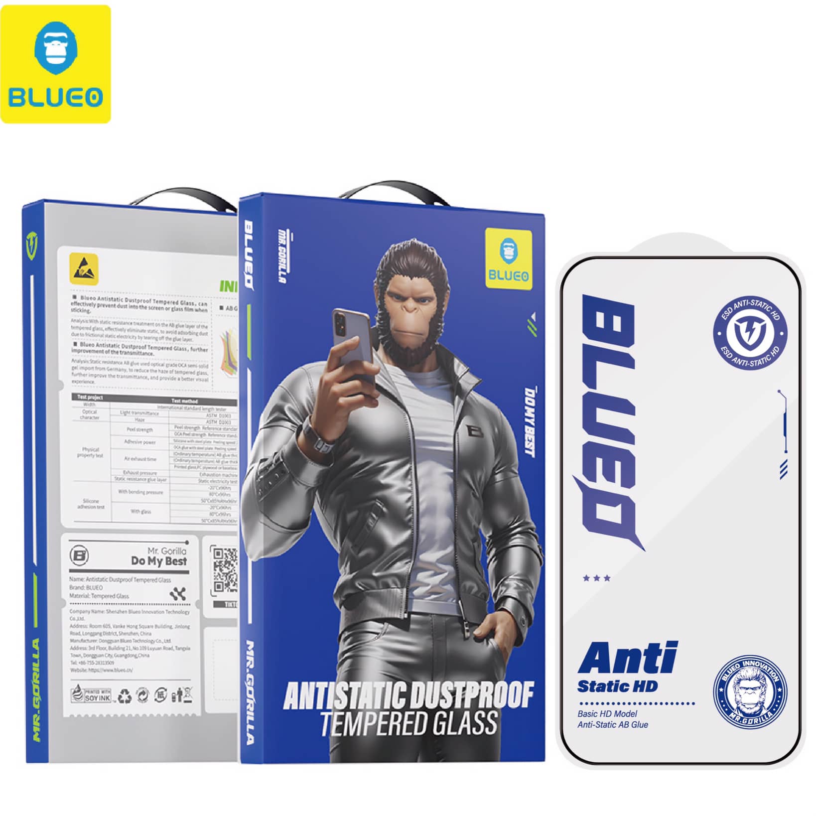 خرید گلس ، محافظ صفحه بلو Blueo Antistatic Glass Iphone